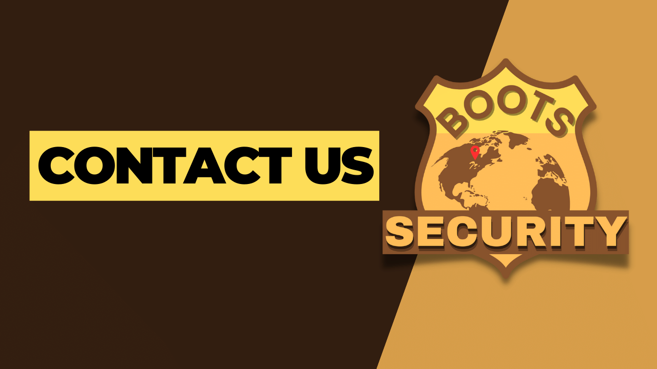 Contact us - Boots Security